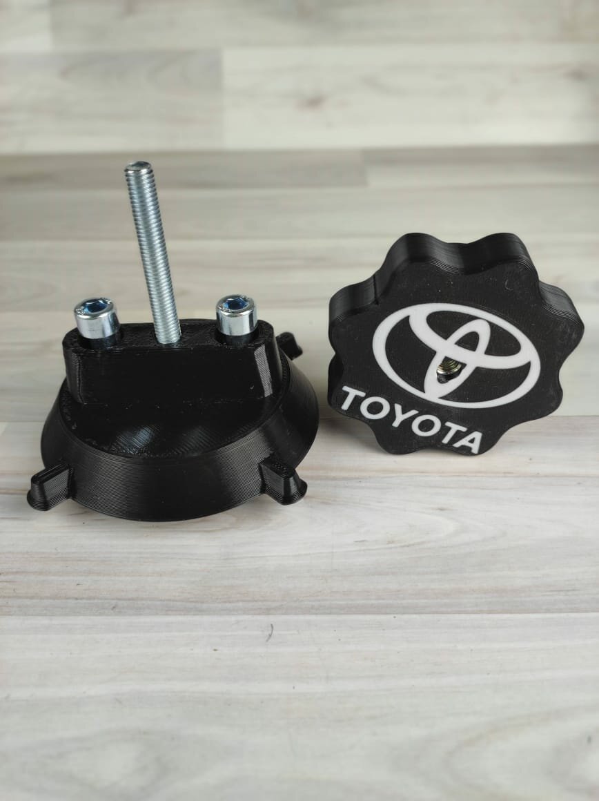 Крепление TOYOTA усиленное для экспедиционной канистры "Экстрим+", Art-Rider, PETG / 3D-печать, , M10, черный