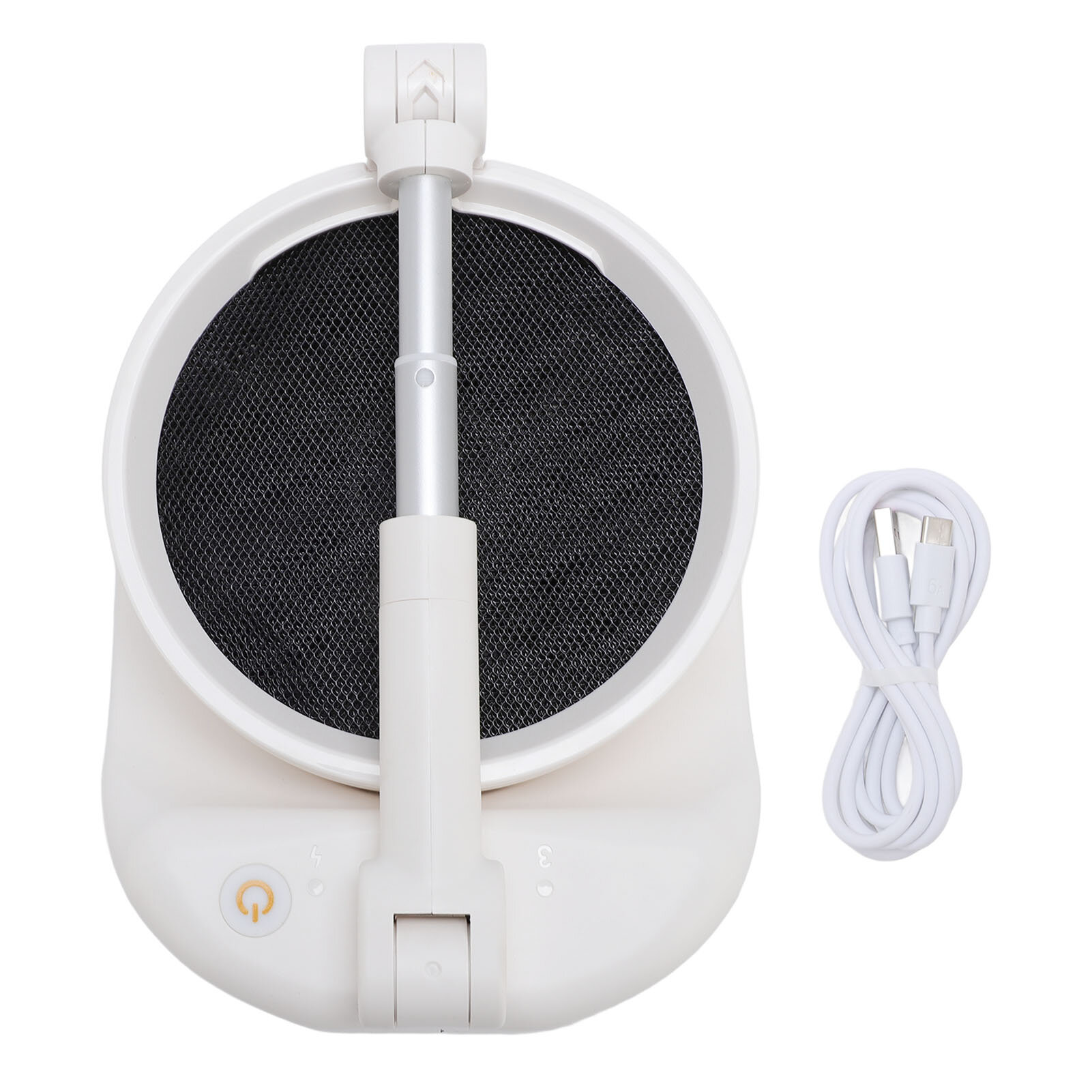 Портативная капюшон белая складная высота регулируемая компактная подключаемость в многоскоростной съемной лопасти вентилятора Фильтр фильтров