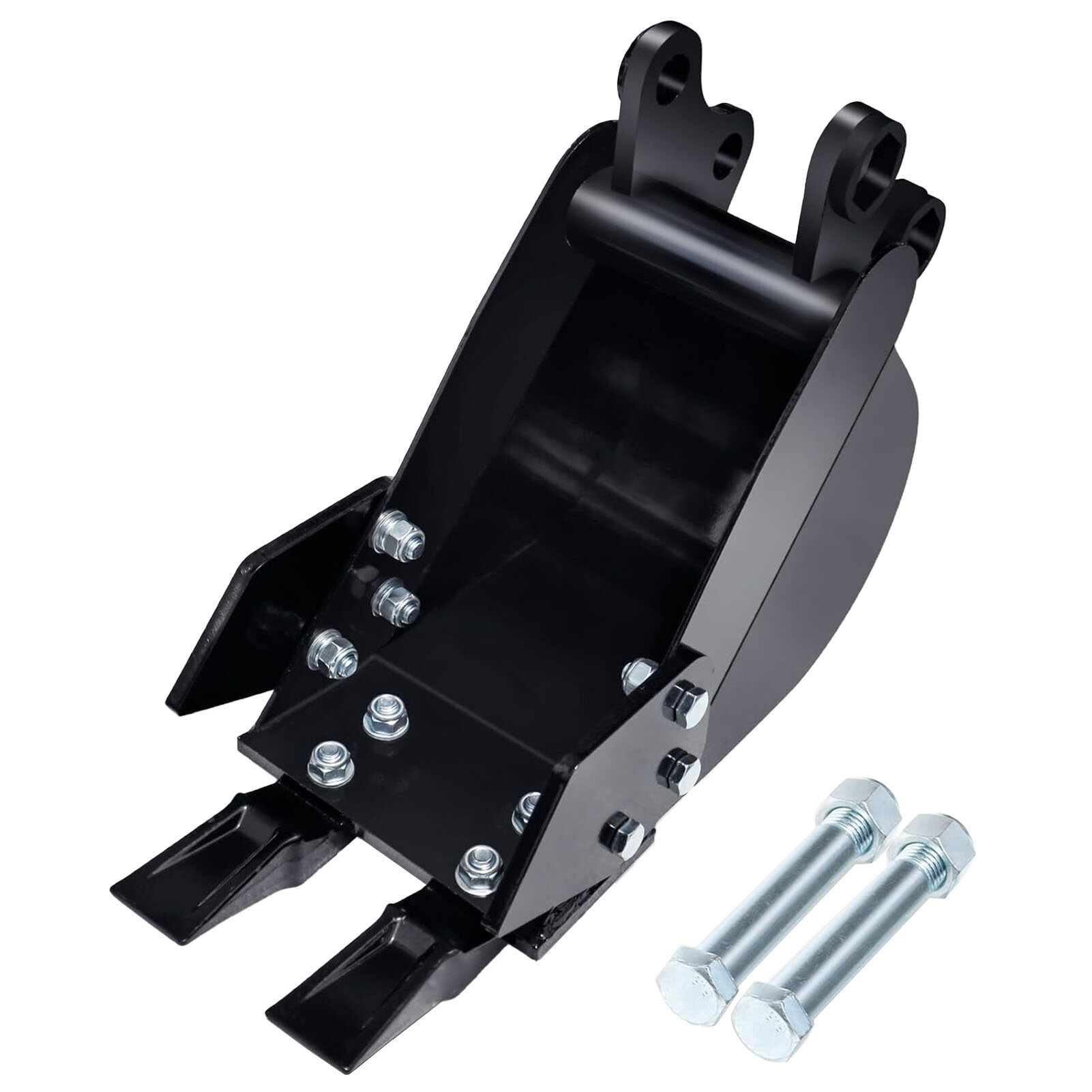 Узкий ковш для копания, диаметр отверстия 7,87 дюйма (0,98 дюйма), колесная база 3,54 дюйма, металлические зубья, для траншейного экскаватора-погрузчика.