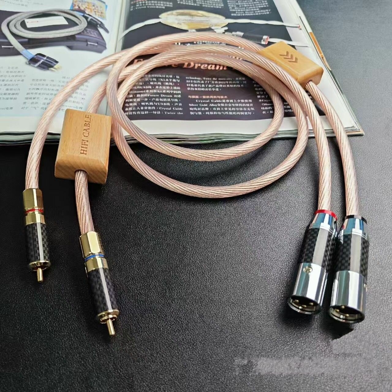 Импортировано из Германии WBT 7NOCC Балансный кабель RCA - XLR Кабель аудиосигнала XLR - RCA