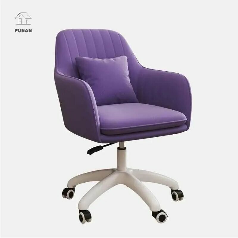 Офисное кресло Kaidi, фиолетовое, регулируемое, мягкое, высокая плотность, 360 градусов, бесшумное