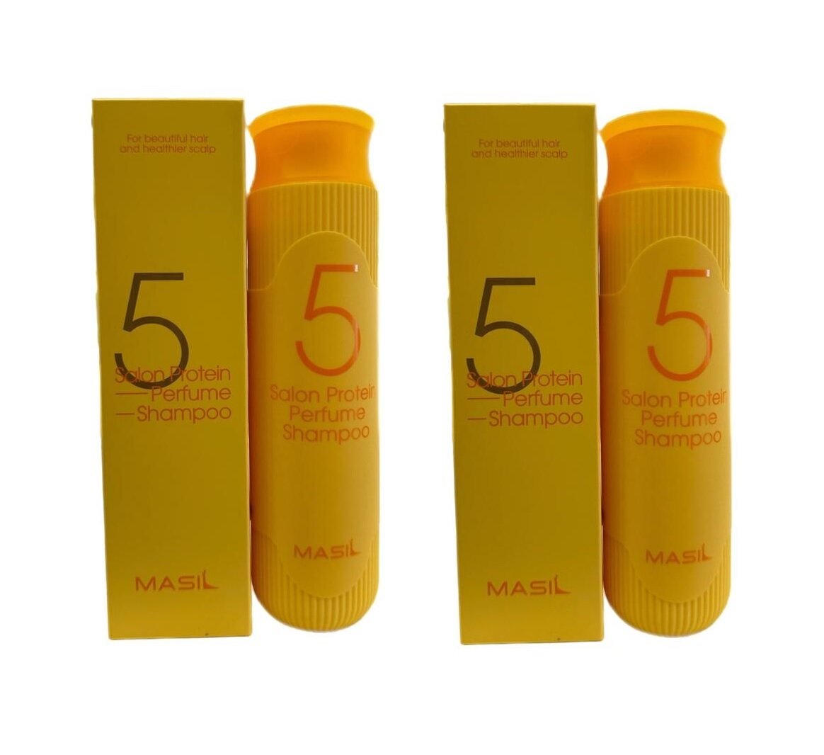 Шампунь Masil для волос 5 SALON PROTEIN PERFUME SHAMPOO, протеиновый, 300 мл, 2 шт