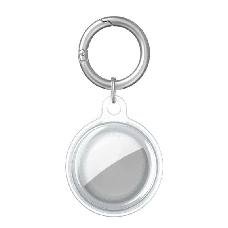 Чехол MyPads ударопрочный, противоударный для смарт-метки Apple AirTag прозрачный