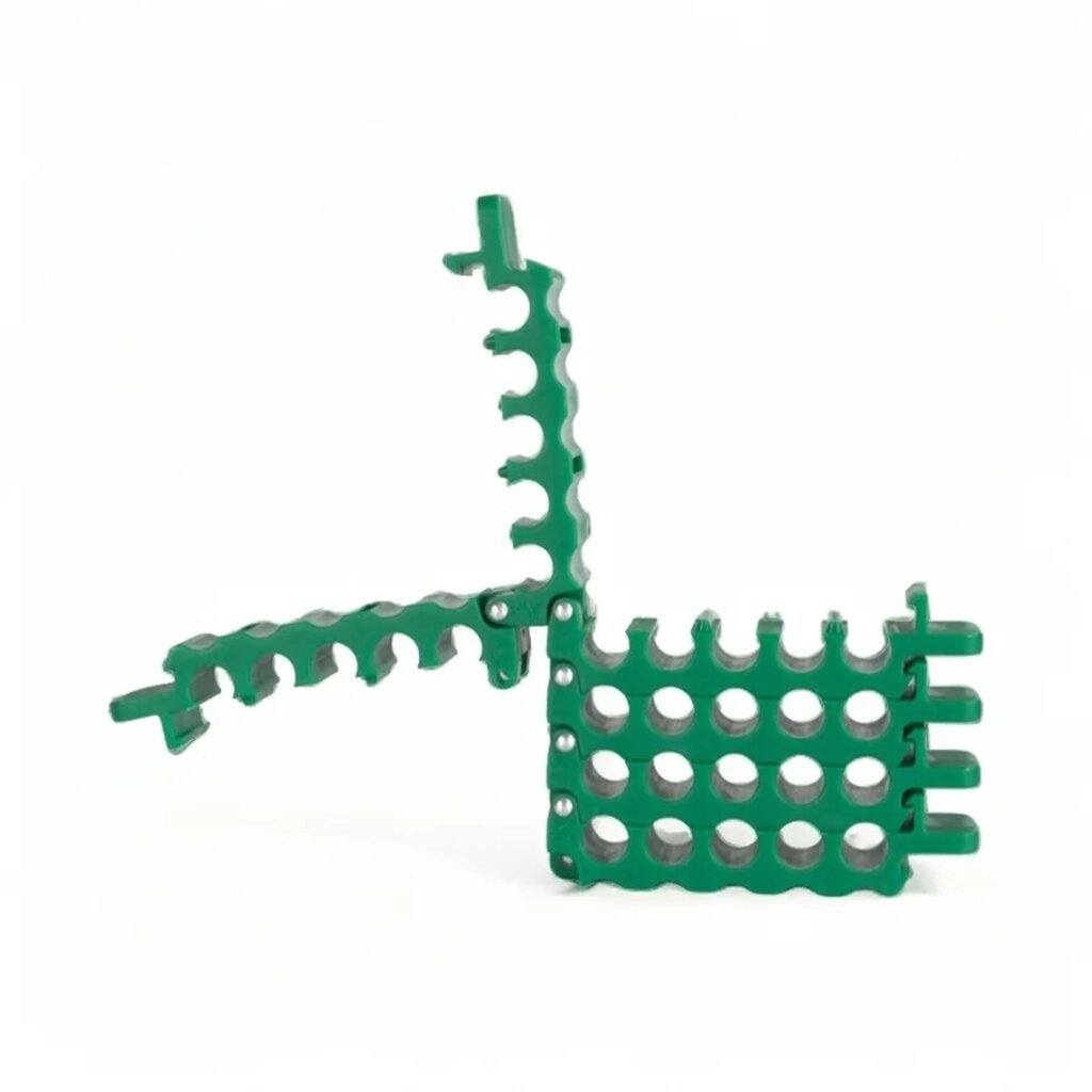 Кардер для сетевых кабелей и органайзер для сетевых кабелей с апертурой 9 мм, 5 отверстий*5, зеленый