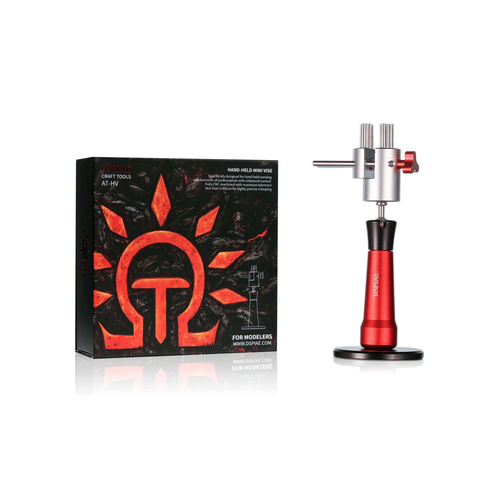 Ручные мини-тиски для деликатных работ, ширина губок 25 мм, Dspiae