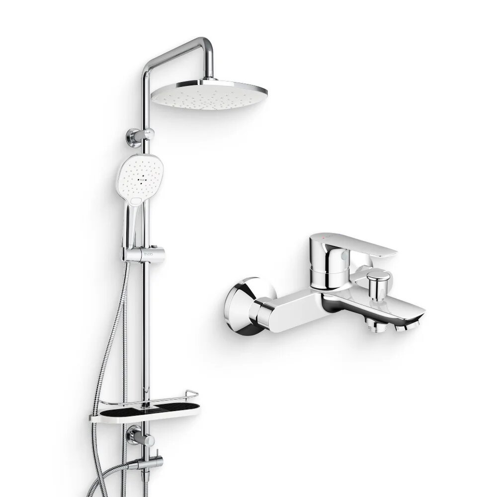 Душевой комплект Смеситель Dorff Prime new / Стойка Prime
