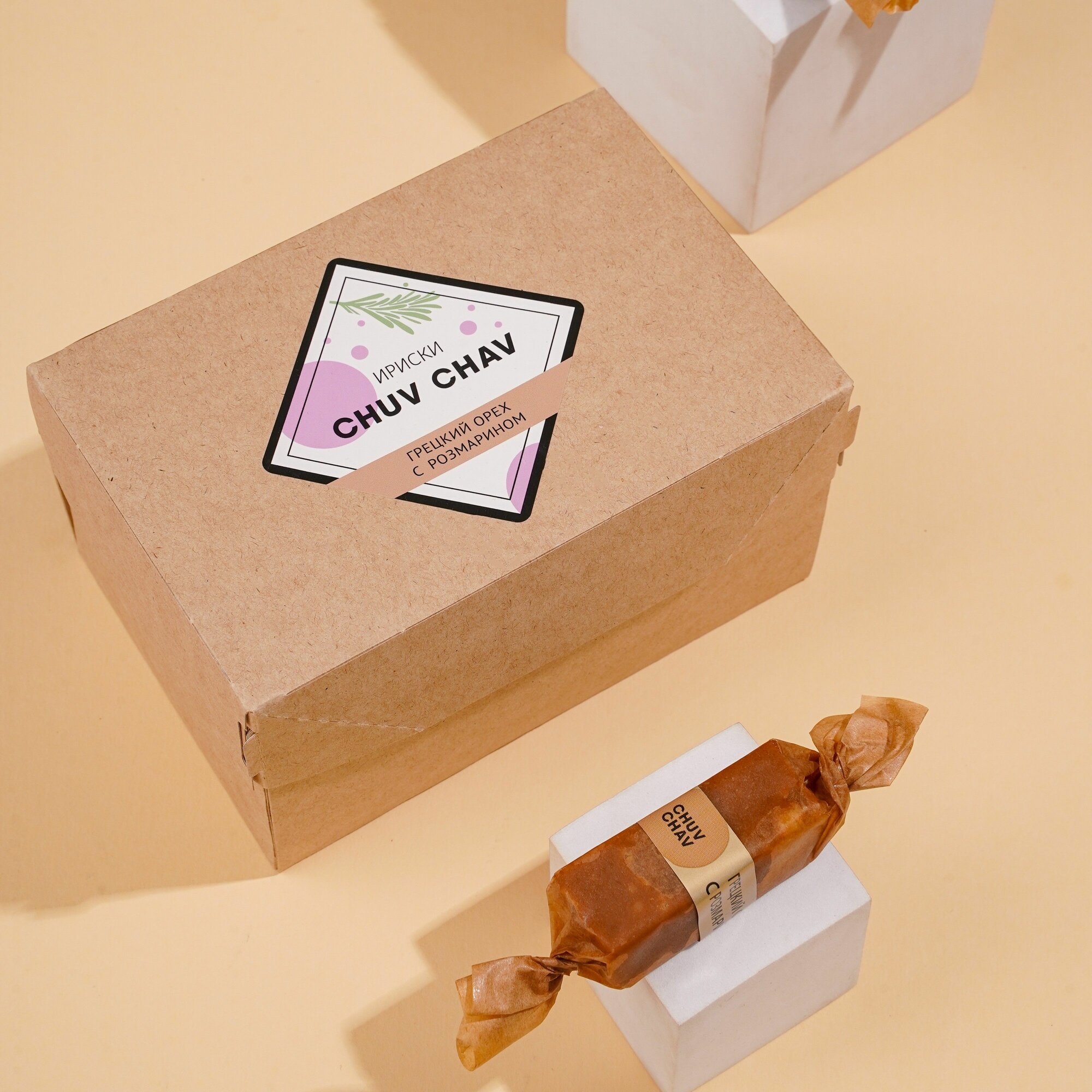 Ириски Чув-Чав грецкий орех с розмарином, набор из 15 конфет