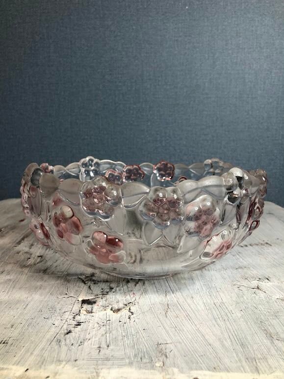 Фруктовница/салатник WALTHER GLAS Германия "цветочная поляна", 22*10см, стекло