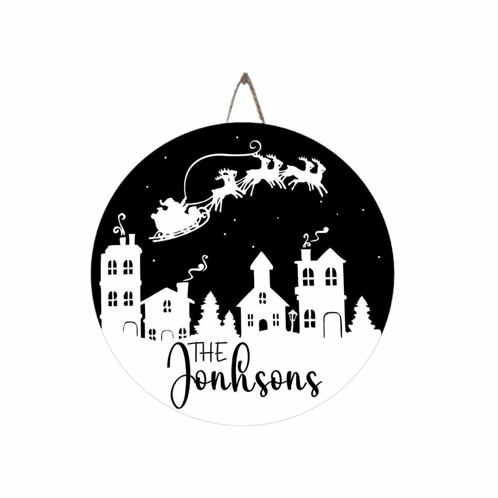 Зимние Рождественские Таблички С Дверным знаком (11,8 "x11,8"), Настенная Табличка С Дверным Двором, Праздничные Украшения Для Зимней Двери, Домашний Декор