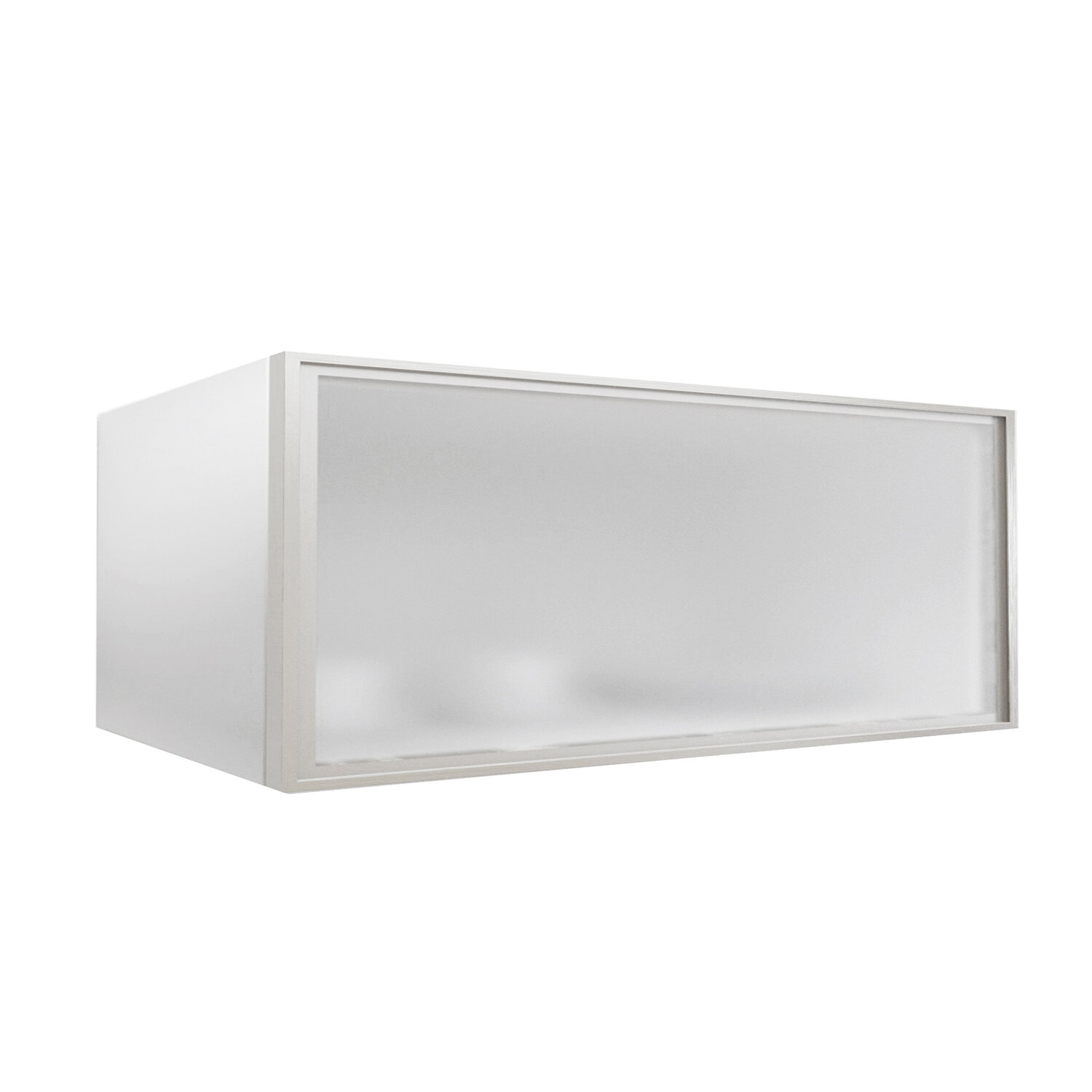 Фасад из алюминиевого профиля со стеклом Aluminum Glass 79,7х36х2 см, алюминий браш/сатинат