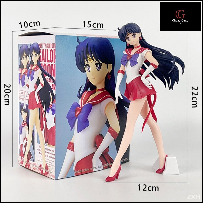 Эксклюзивная фигурка Сейлор Мун Хино Рей в красной одежде, комплектная модель аниме