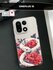Чехол на OnePlus 15 / Ван Плас 15 с принтом Белая змея в цветах, прозрачный