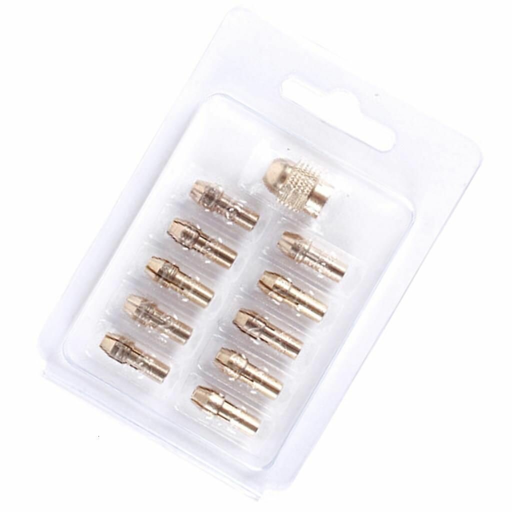 Точные латунные цанги для электрических шлифовальных машин и роторного оборудования до 4.8 мм, - 11 шт. 4,3 мм