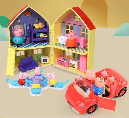 Поросёнок Пейдж игрушечный самолет розовый игрушка подарочный набор на день рождения