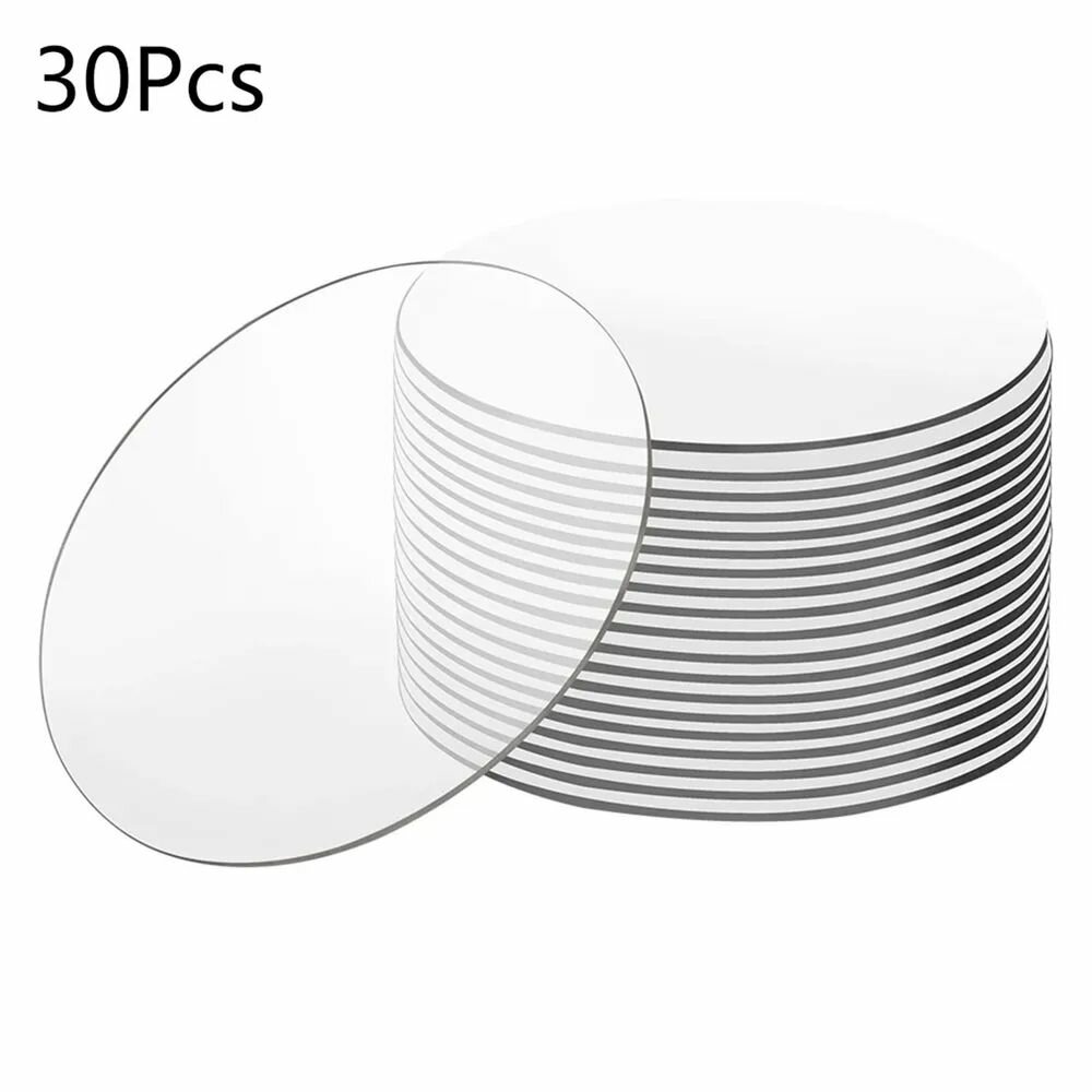 1 комплект из 30 шт, акриловые прозрачные диски 40x1 мм