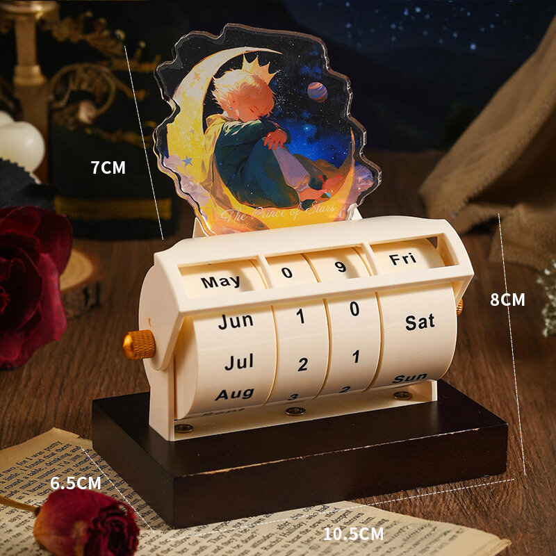 Календарь Cheer Up Duck из дерева 2026 года, настольный календарь, новая модель, вращающееся колесо, вечный календарь, механический настольный орнамент, креативный для вступительных экзаменов в среднюю школу