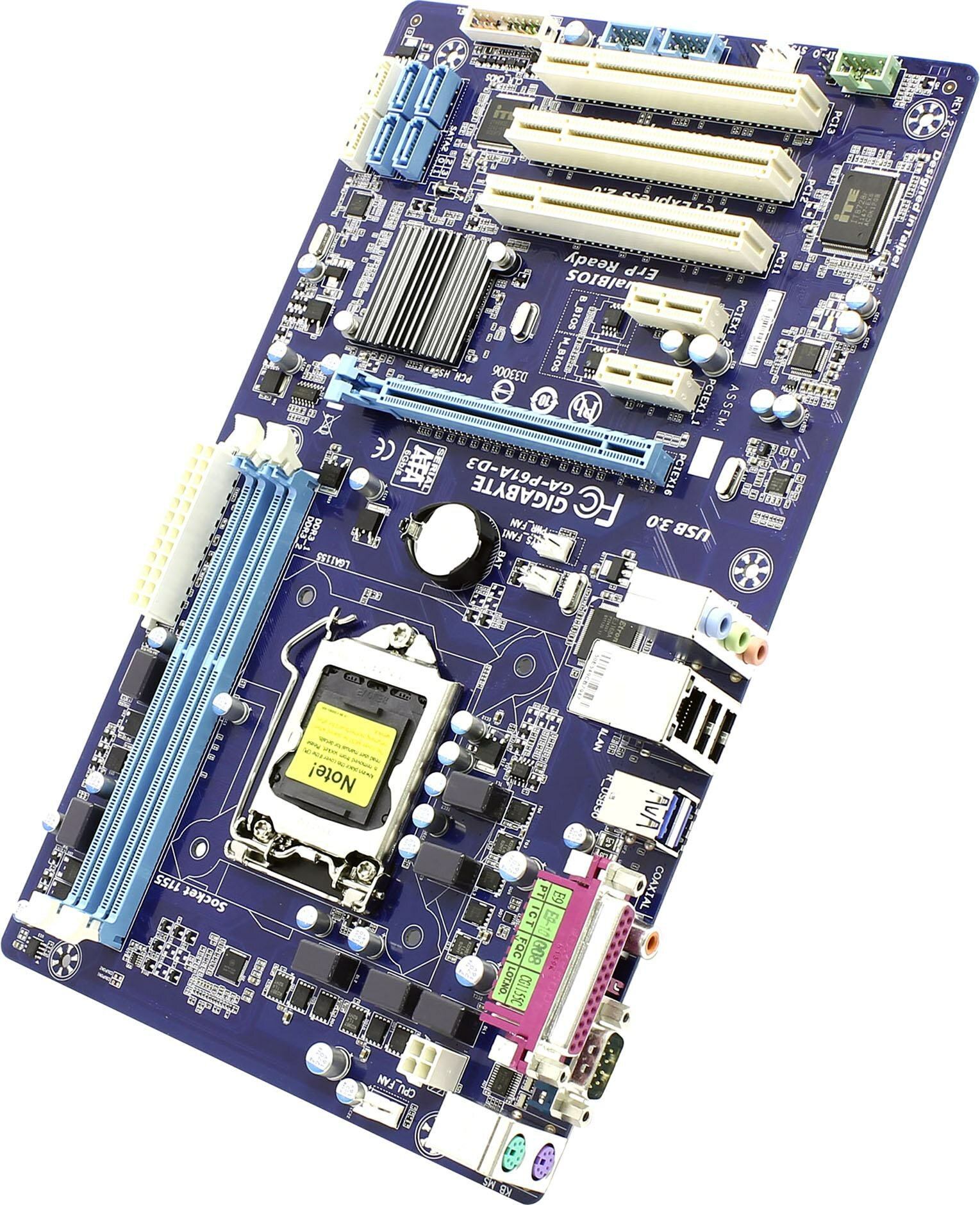 GIGABYTE GA-P61A-D3 rev2.0 LGA1155 H61 PCI-E+GbLAN SATA RAID ATX 2DDR3