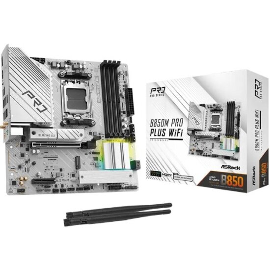 Материнская плата Asrock B850M PRO PLUS WIFI (AM5, mATX)