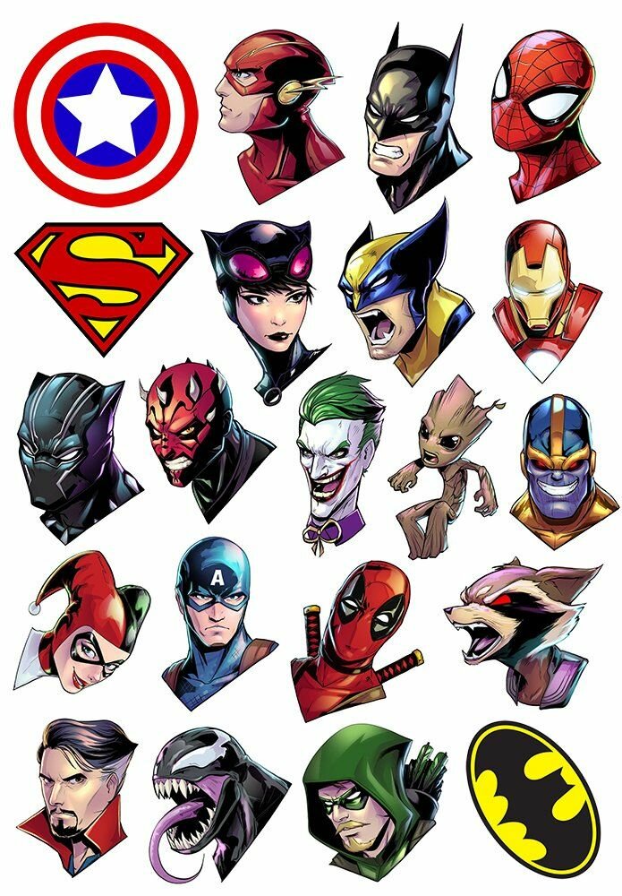 Наклейки DC Comics