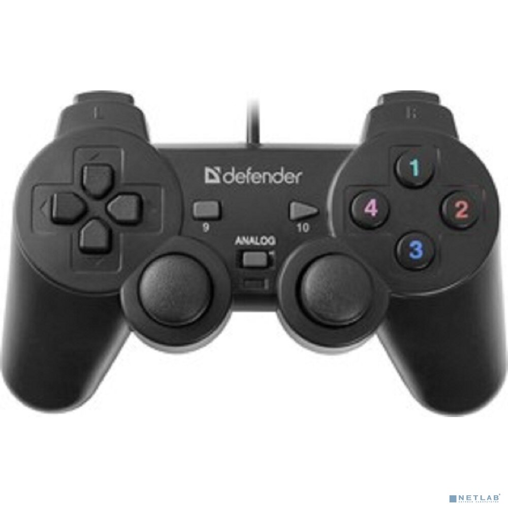 DEFENDER Omega USB, Проводной геймпад, 12 кнопок, 2 стика [64247]