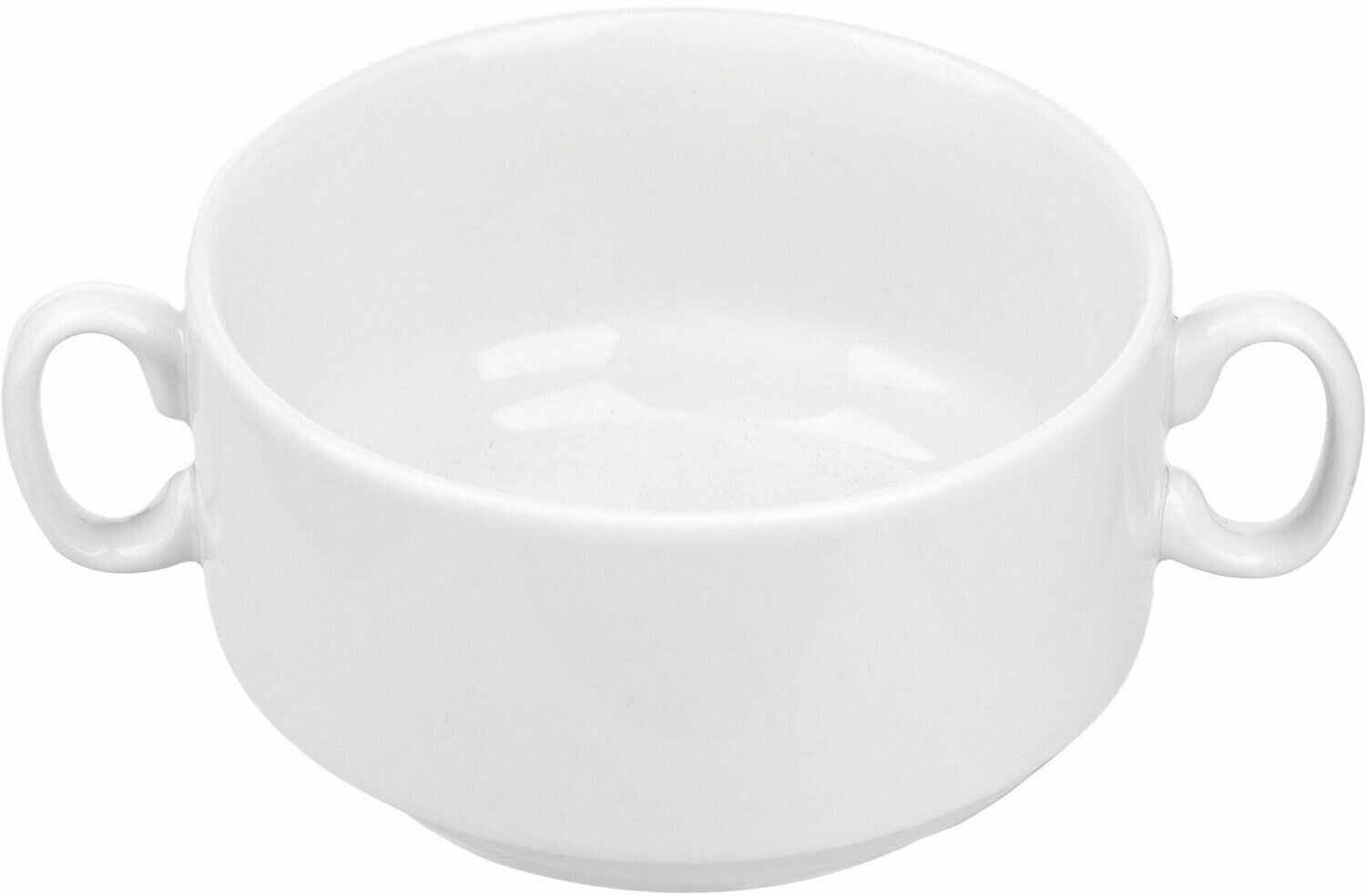 Чашка бульонная Добрушский фарфоровый завод 300мл, 105х105х57мм, фарфор, белый