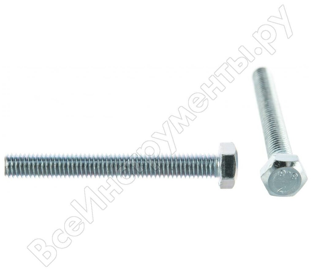 Болт DIN 933 с шестигранной головкой, оцинкованный М5х40, 60шт - коробка Tech-Krep 105198