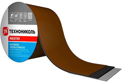 Лента гидроизоляционная Nicoband коричневая 10 м х 30 см