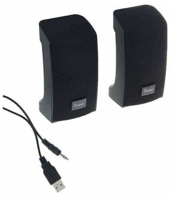 Компьютерные колонки SmartBuy ORCA BAND SBA-1000, 2.0, 2×3 Вт, USB, Jack 3.5 мм, черные