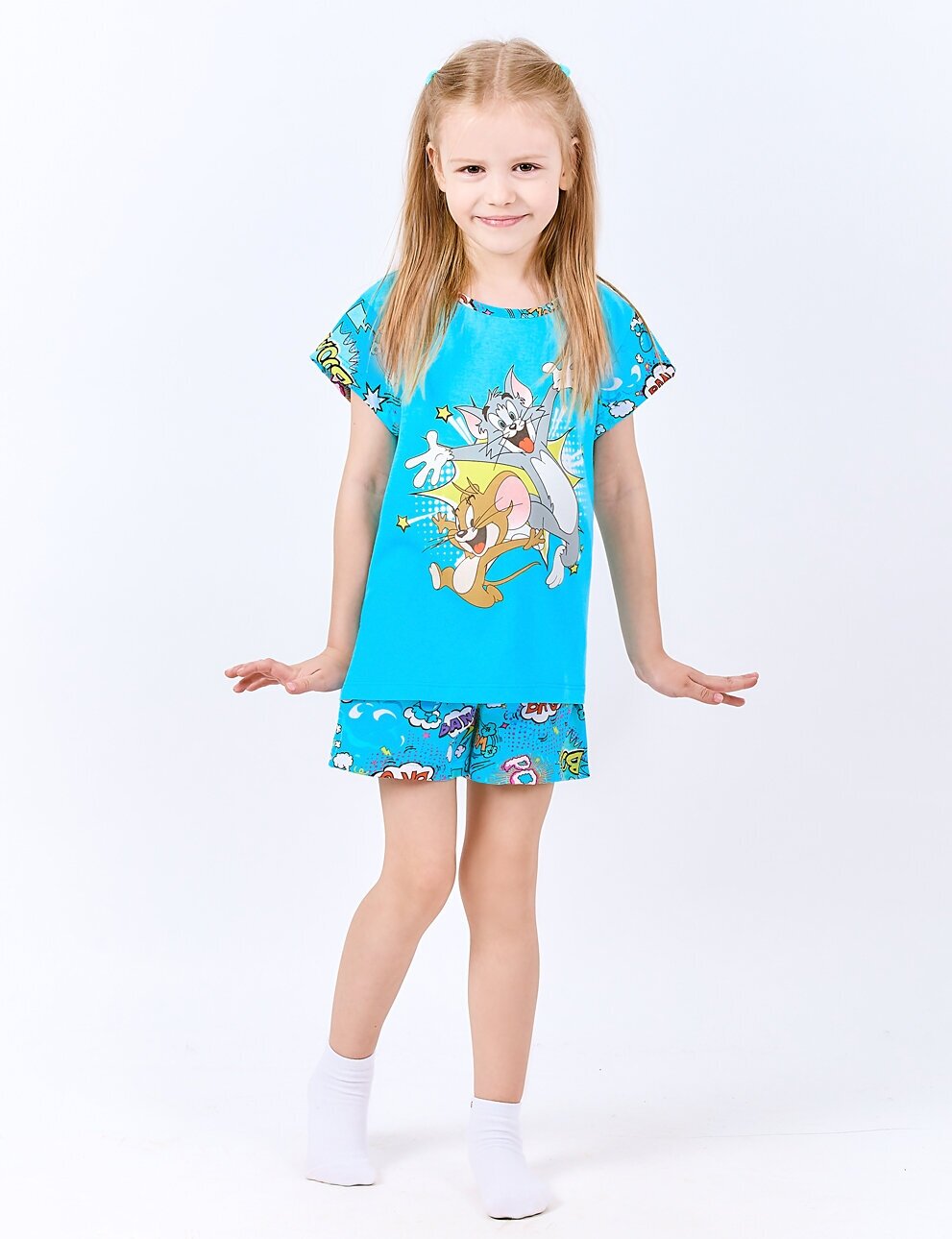 Пижама детская с шортами хлопок