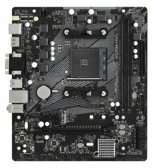 Материнская плата ASRock A520M-HVS, поддержка UEFI, 2xDDR4, AM4, microATX