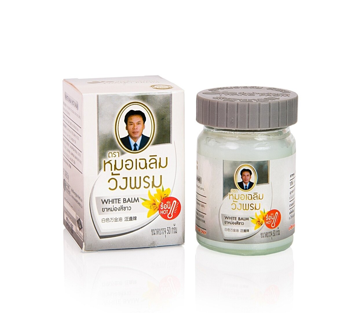 Белый тайский бальзам Wang Prom 50 гр.