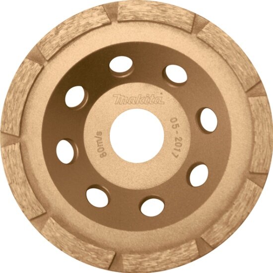 Чашка алмазная однорядная Makita "Эконом"115x22,23 (груб. шлиф, для УШМ 115 мм) (D-60676)