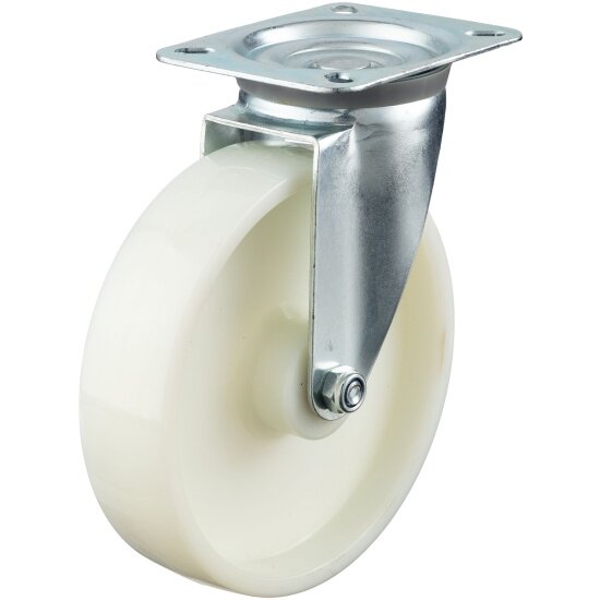 Колесо поворотное Стелла-техник N48200PNY поворотное, d=200мм, полиамид, подшипник скольжения, г/п=350кг