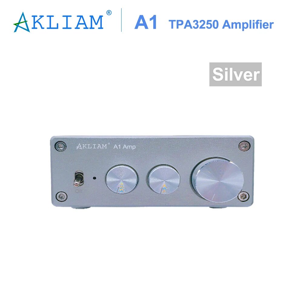 AkLIAM A1 TPA3250 Усилитель мощности 130 Вт Silver