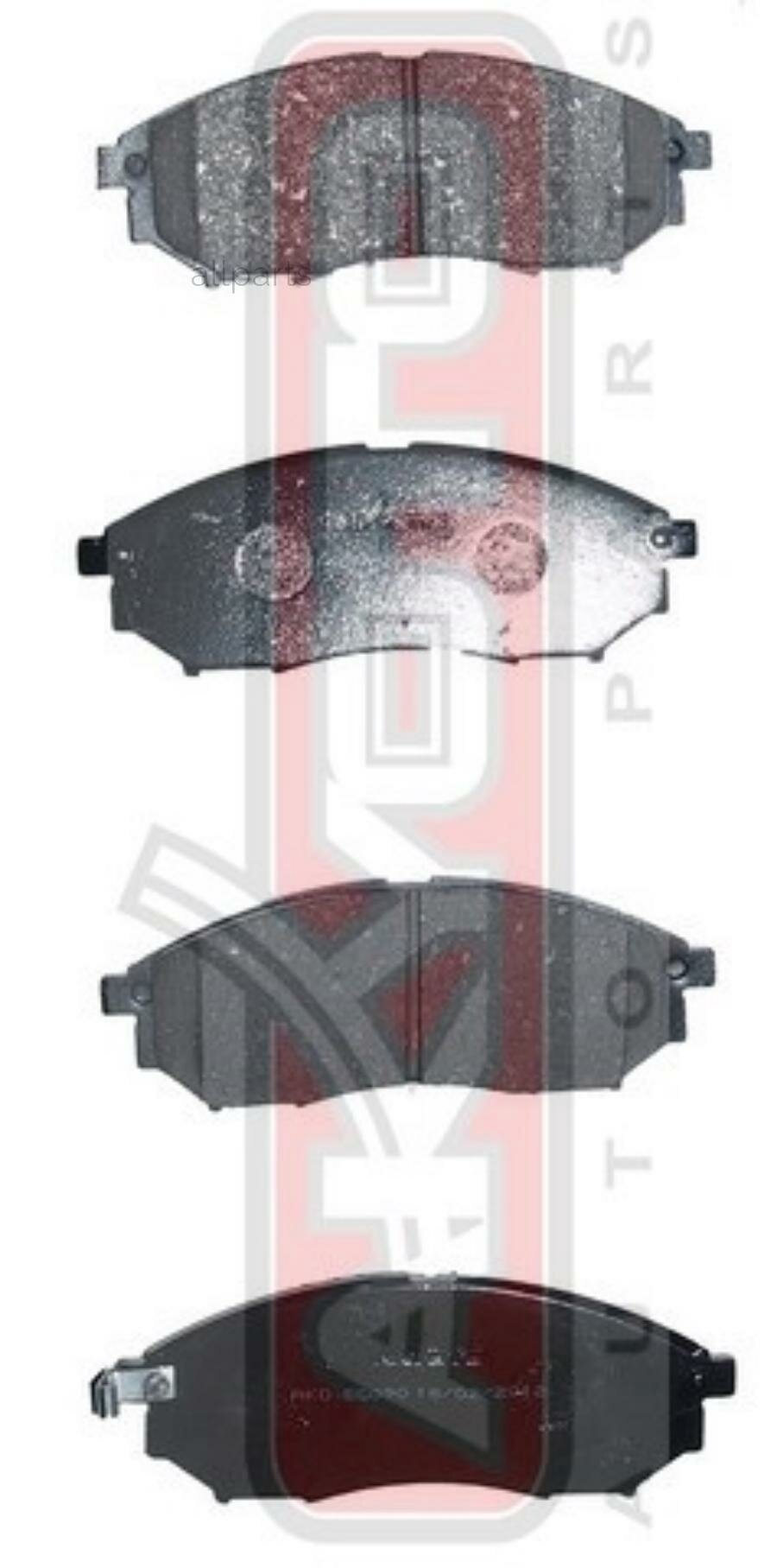 AKYOTO AKD-EG090 Колодки тормозные передн. WVA 23698,23699 16,0 mm.
