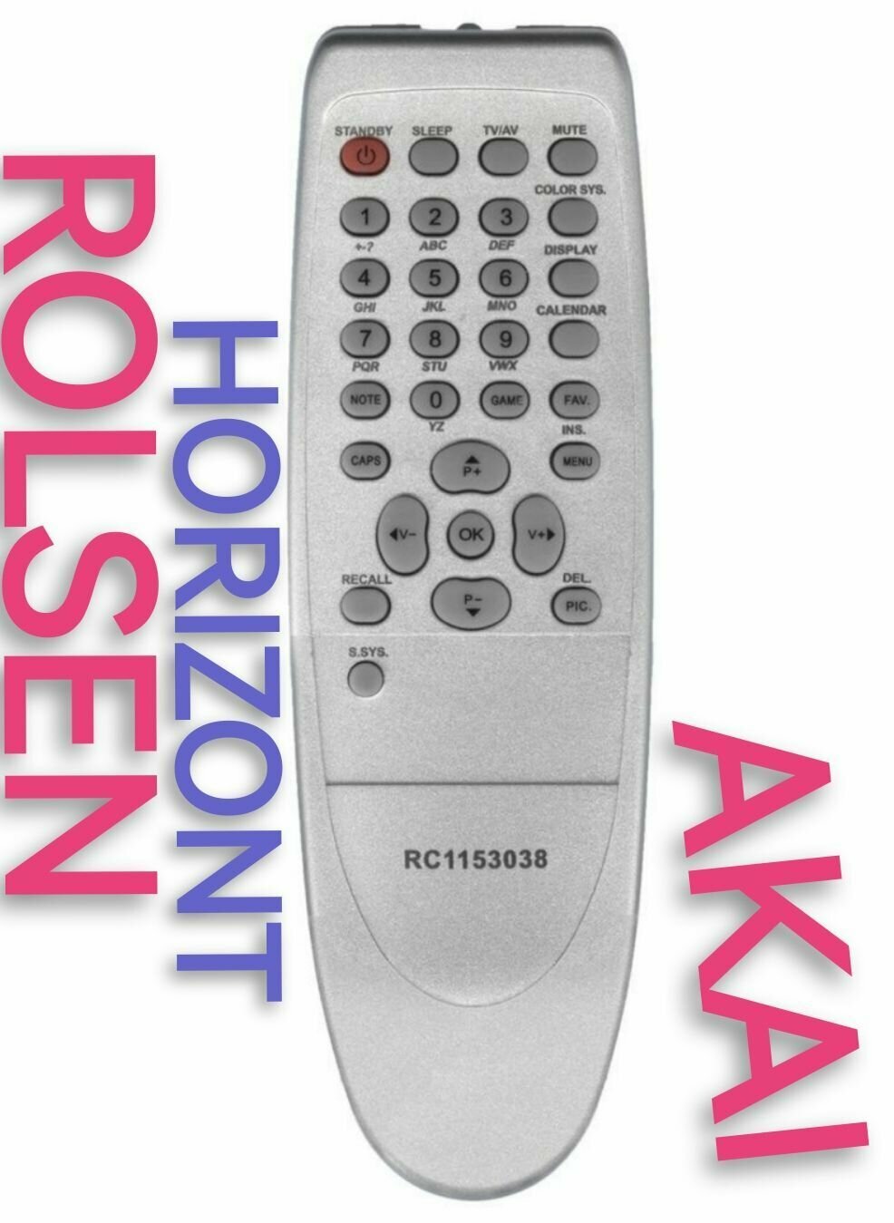 Пульт RC1153038 для rolsen, Akai, horizont телевизора