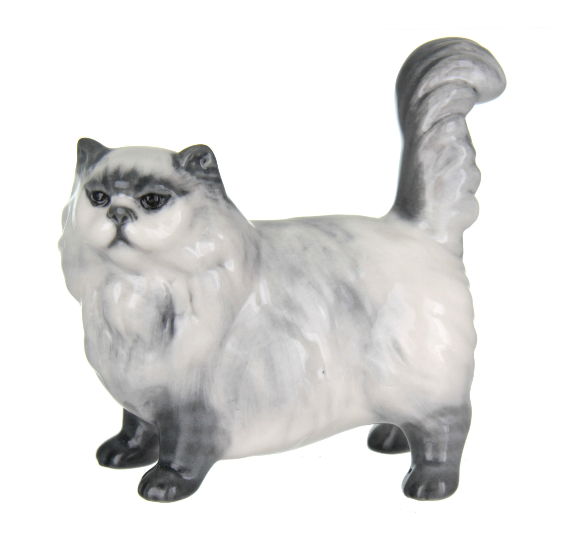 Статуэтка ИФЗ Персидский кот Тафиния, высота 9см, ручная роспись, фарфор 82.84949.00.1