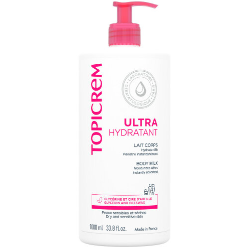 Ультра-увлажняющее молочко для тела Topicrem 1 л