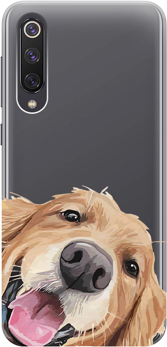 Силиконовый чехол с принтом Retriver для Xiaomi Mi 9 SE / Сяоми Ми 9 СЕ