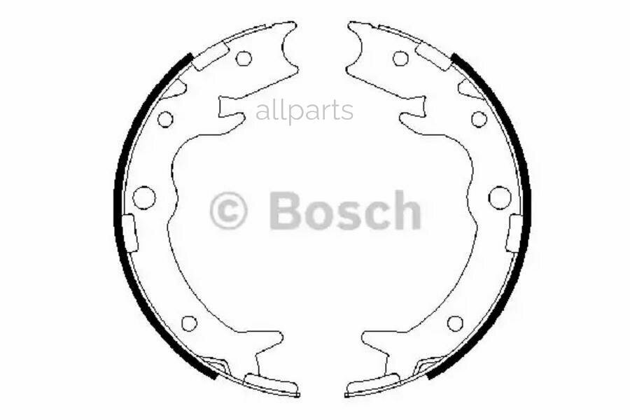BOSCH 0986487686 Колодки тормозные барабанные HONDA: FR-V 04-, STREAM 01-