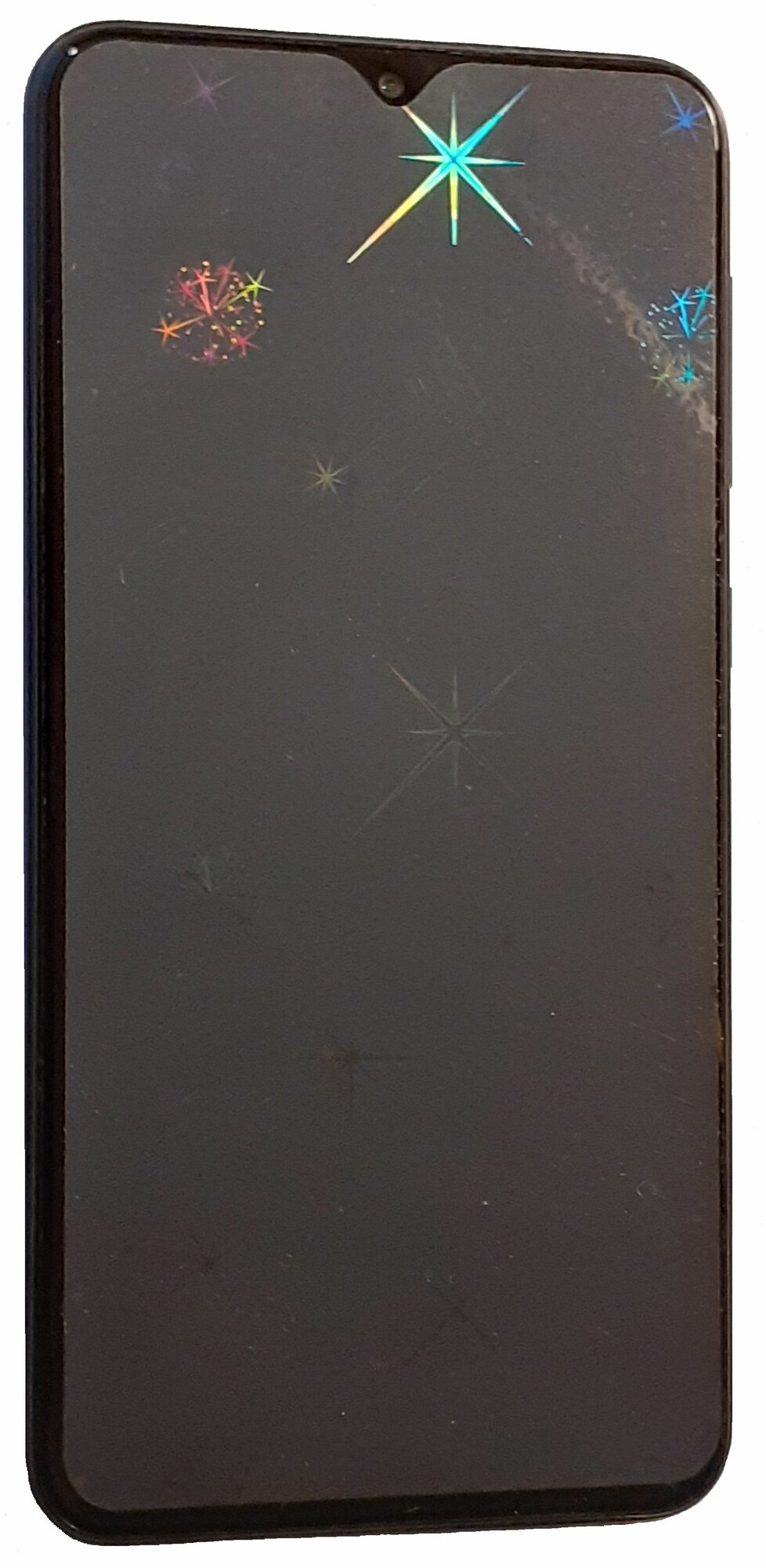 Голографическая защитная пленка с оригинальным рисунком ночное небо матт для Tecno Spark 8C