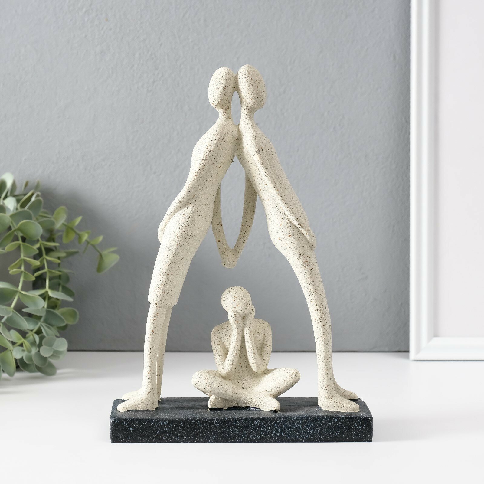 Сувенир Сима-ленд "Дом там, где семья", полистоун, белый, 7x17x24,5 см