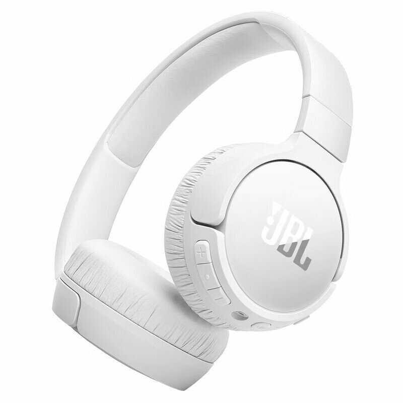 Наушники беспроводные JBL белые, до 20 часов работы, Bluetooth 5.0, встроенный микрофон, легкий вес