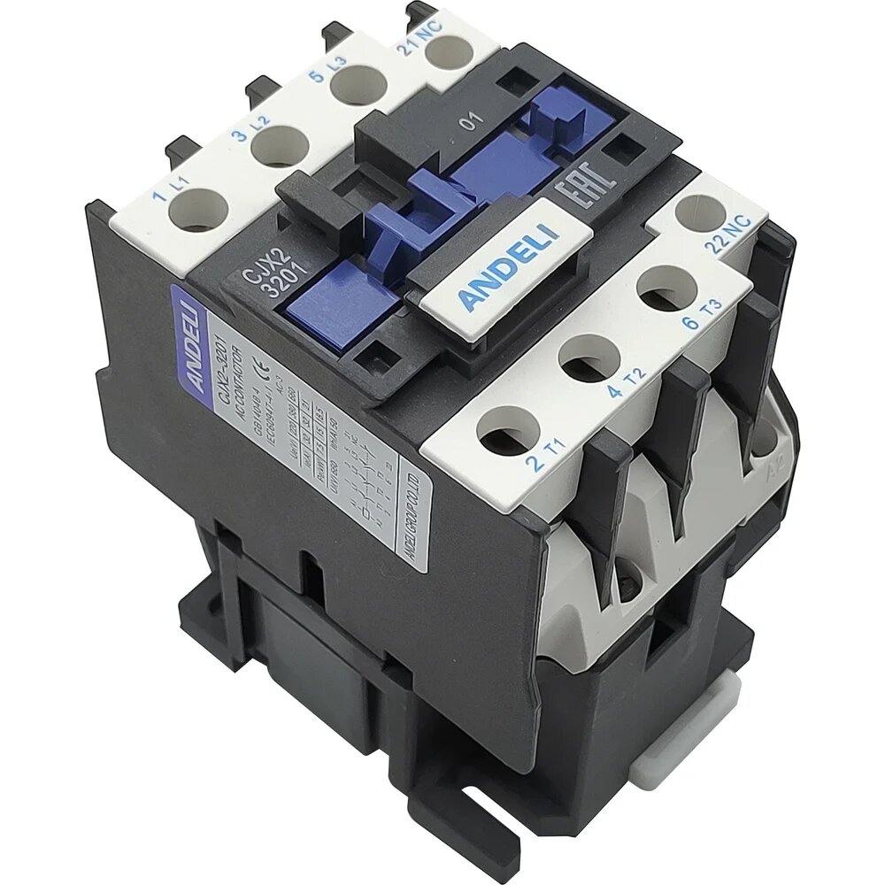 Контактор ANDELI CJX2-d3201 32A 220В/AC3 1нз 50Гц ADL08-009, 15 л