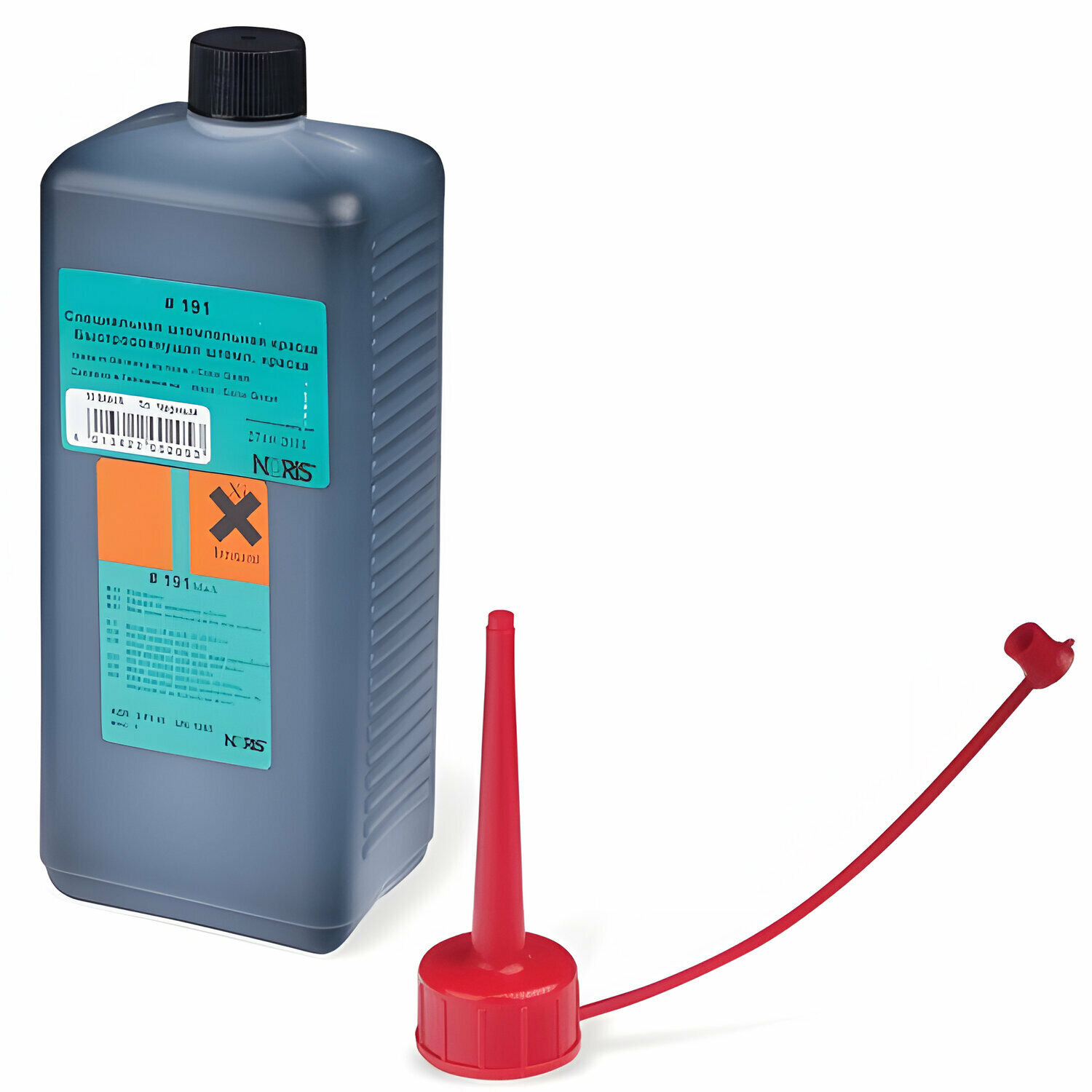 Краска штемпельная NORIS черная, 1 л, для бумаги, металла, пластмасс (191Еч)