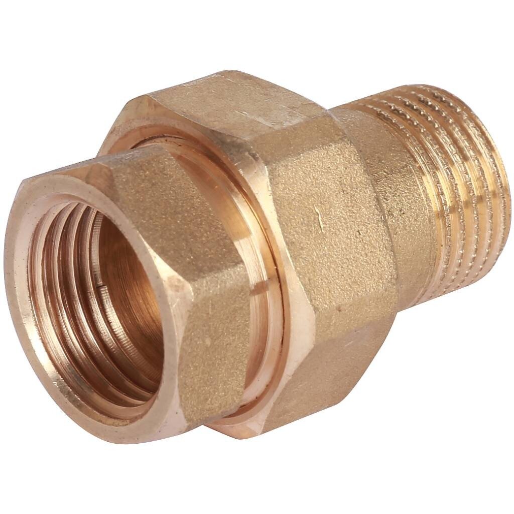 Американка STOUT 1/2"ВН, прямая, латунь, уплотнение под гайкой o-ring кольцо, SFT-0040-000012