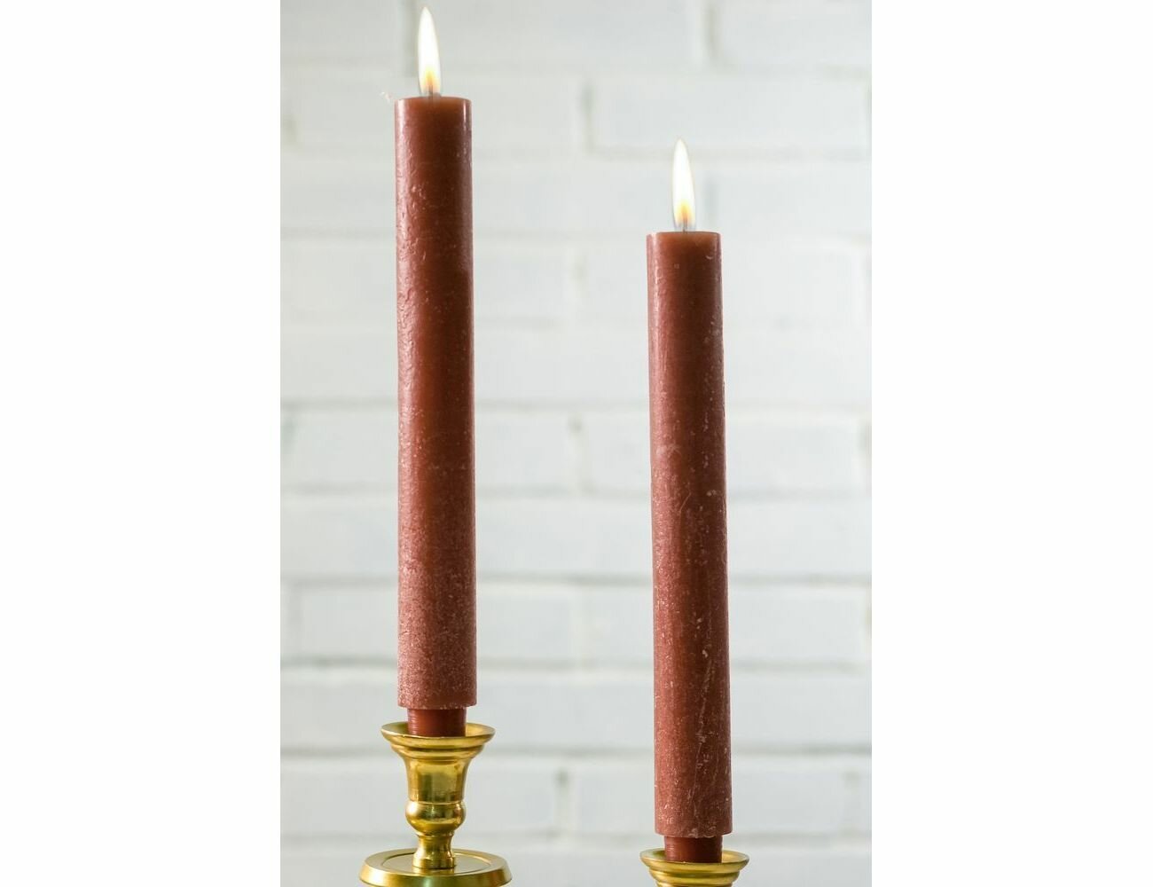 Столовые свечи динер дабл, терракотовые, 25 см, 2 шт, Koopman International CC5070800