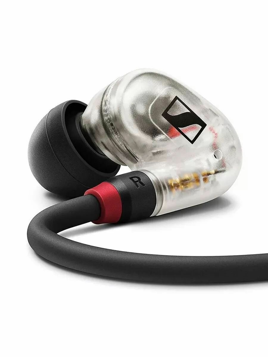 Sennheiser Наушники проводные, 3.5 мм, прозрачный, черный прозрачный черный 3.5 мм