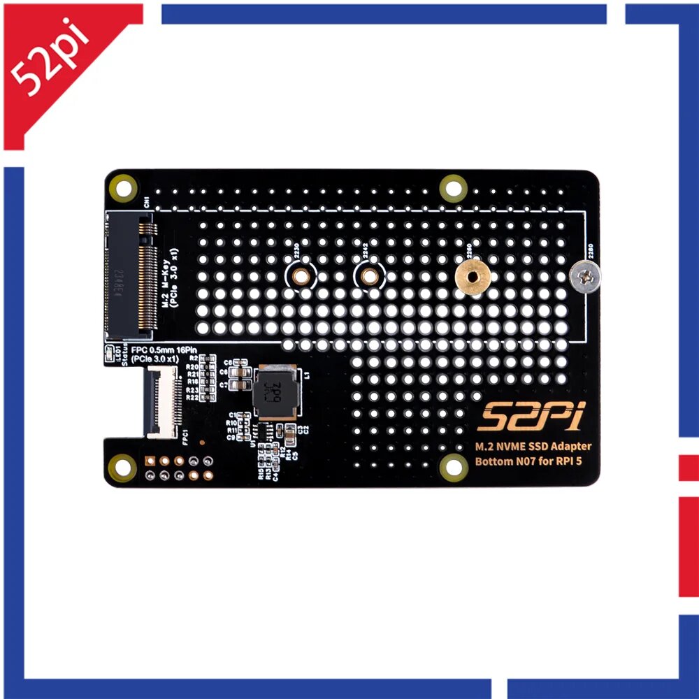 52Pi адаптер NVMe для Raspberry Pi 5