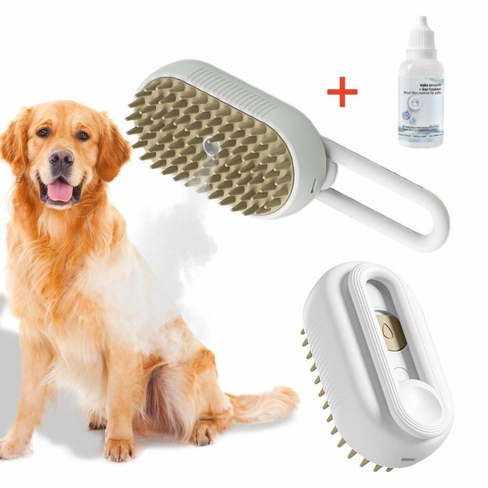 Расческа для ухода за кошками и собаками с электрическим распылителем воды